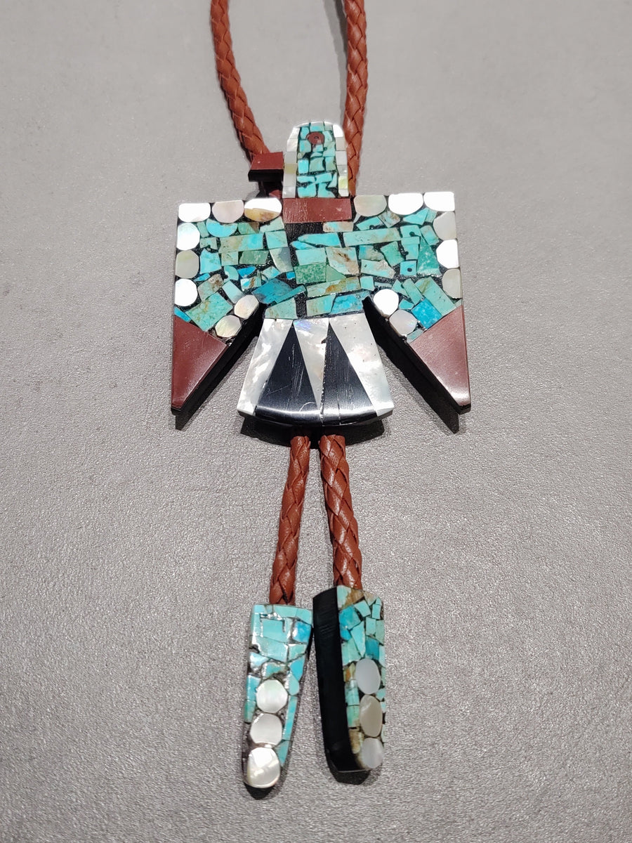 Warren Nieto Kewa Inlaid Thunderbird Bolo