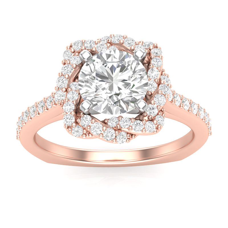 Diamond Engagement Ring Luminar L7973-E 1.67 ctw