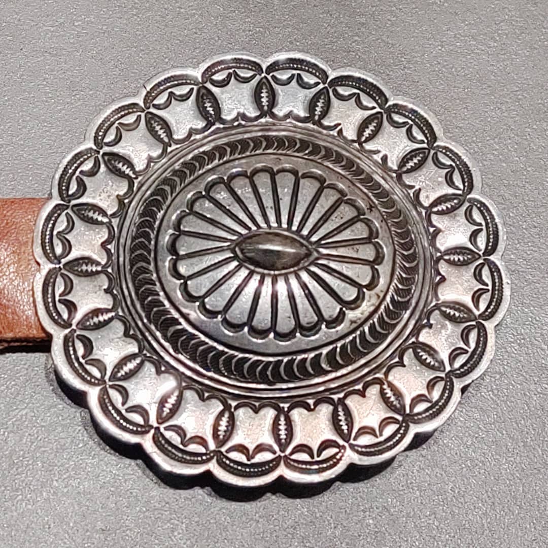 Sterling Silver Concho Belt - Handmade Native American
