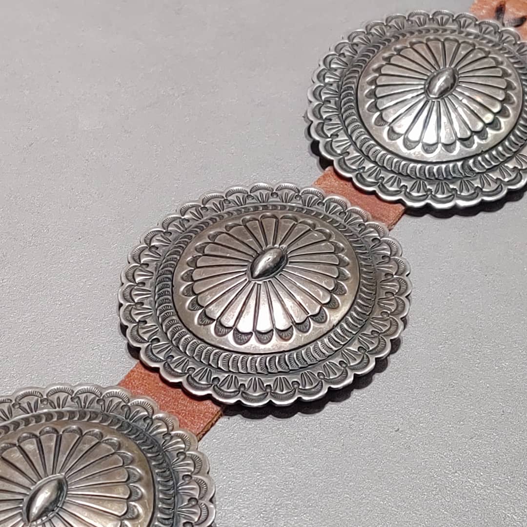 Sterling Silver Concho Belt - Handmade Native American
