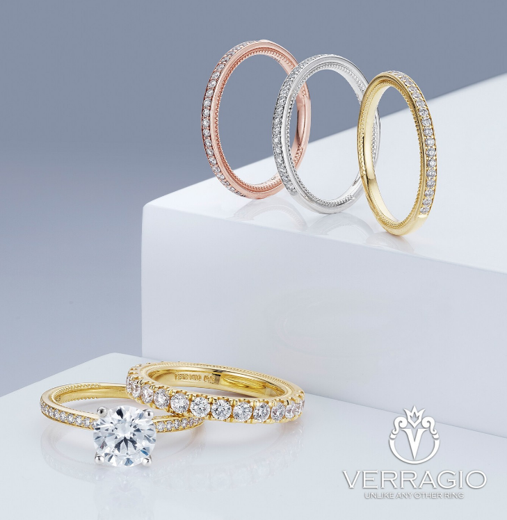 Verragio Collection Accented Diamond Engagement Ring Lab Grown Center